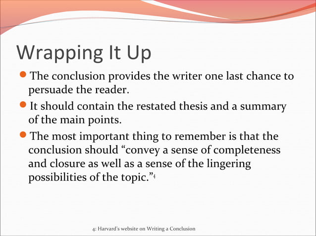 How to: Write an Introduction and Closing Paragraph | PPT