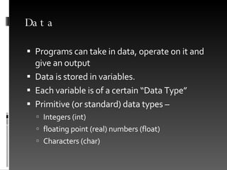 Foundations of Programming Part I | PPS