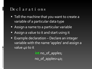 Foundations of Programming Part I | PPT