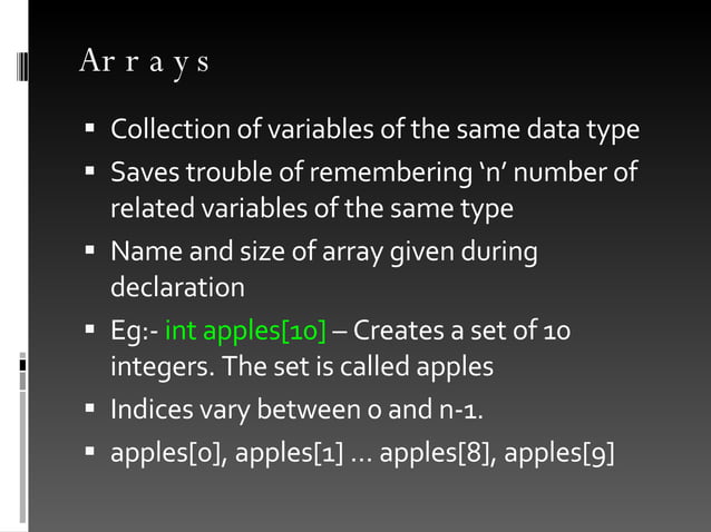 Foundations Of Programming Part Ii Pps Programming Languages 2536