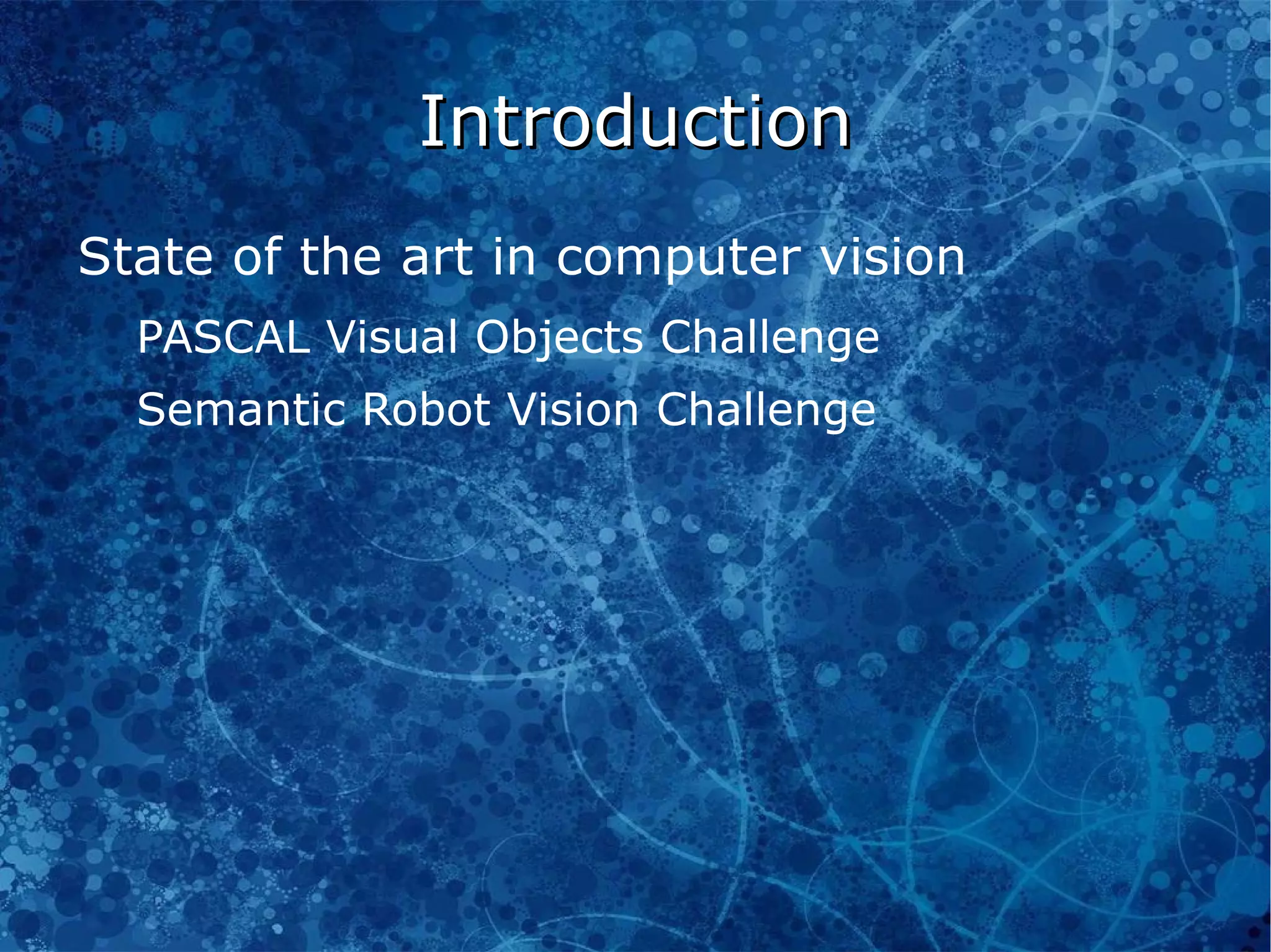 An Introduction To Computer Vision Odp Artificial Intelligence