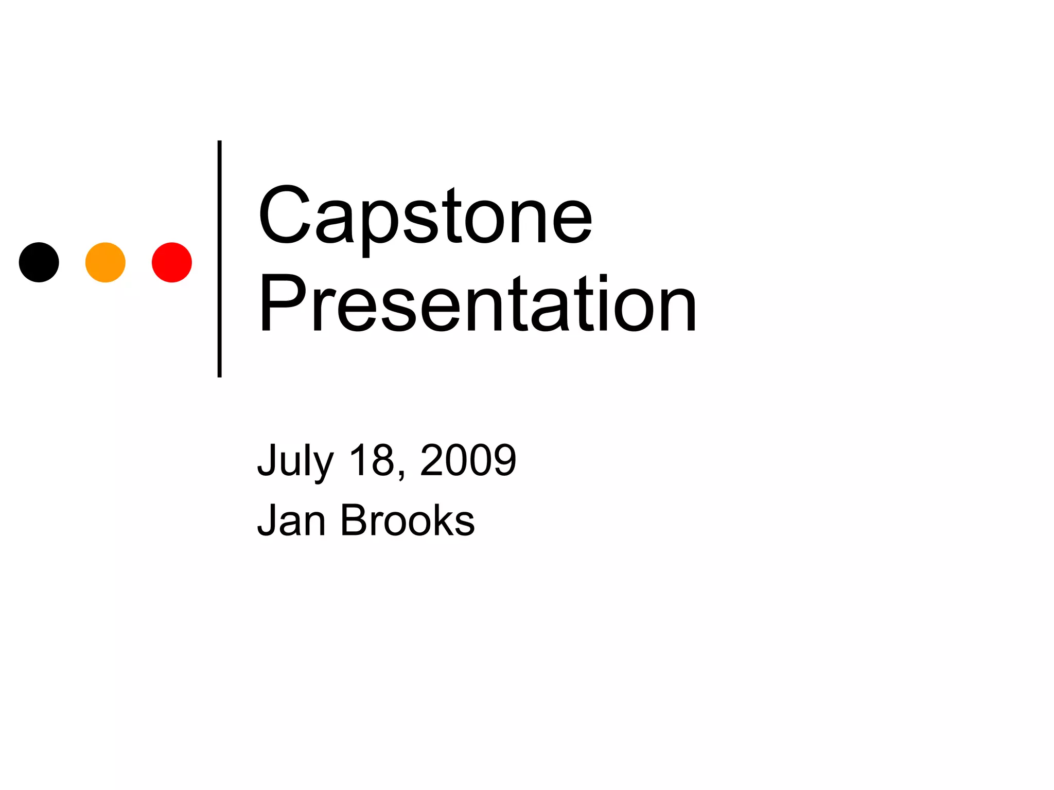 Capstone Presentation | PPT