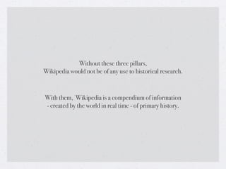 Wikipedia - the endless palimpsest | PPT