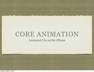 Core Animation | PPT