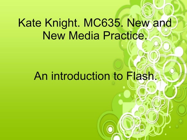 Introduction to Flash | PPT