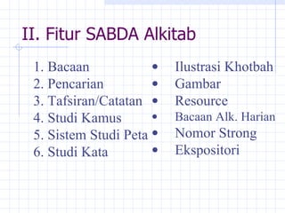 Roadshow SABDA Alkitab | PPT