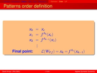 Symbolic dynamics of unimodal maps | PPT