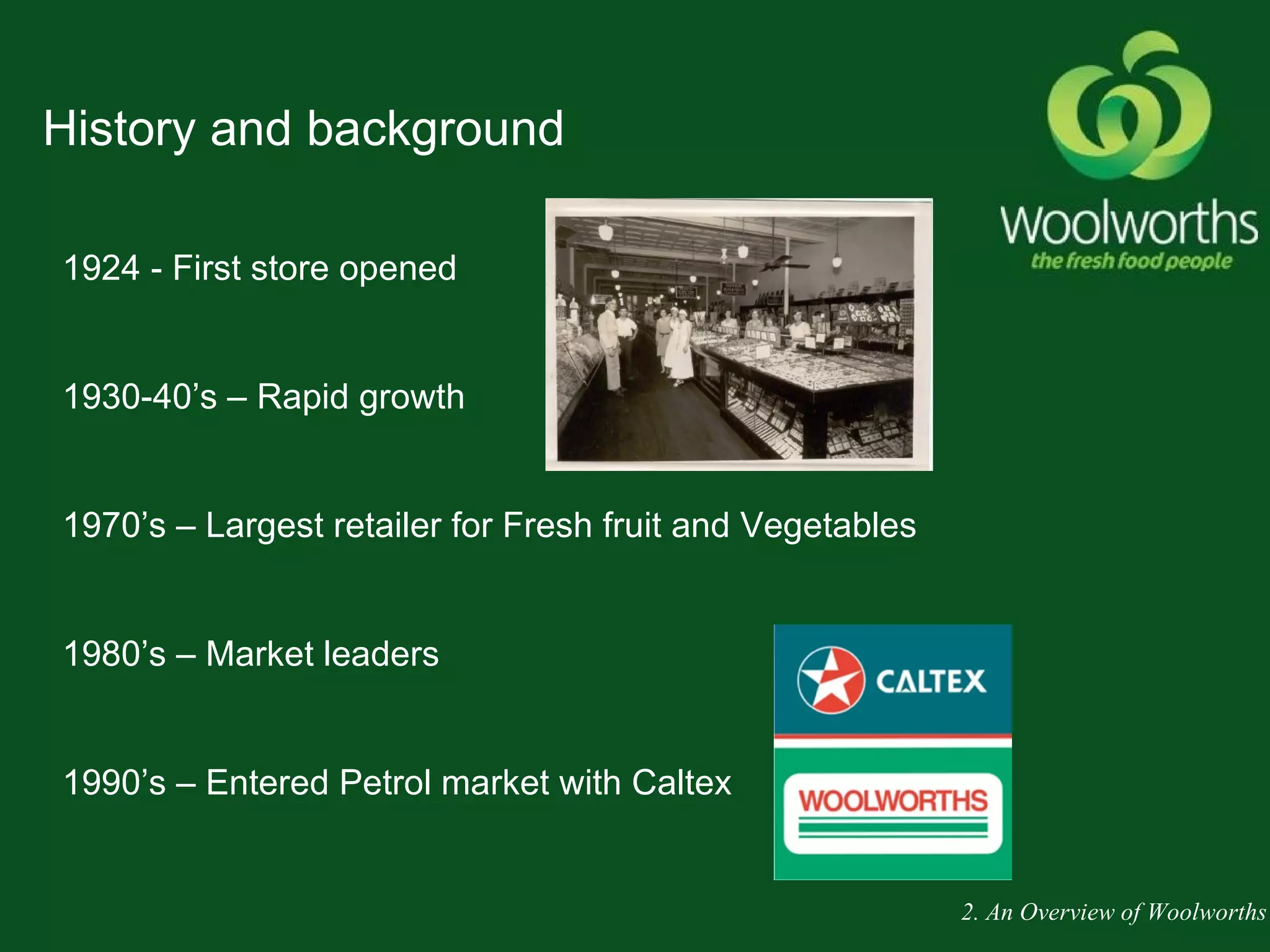 An Overview of Woolworths | PPT