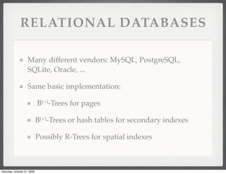 Non-Relational Databases & Key/Value Stores | PDF | Databases | Computer Software and Applications