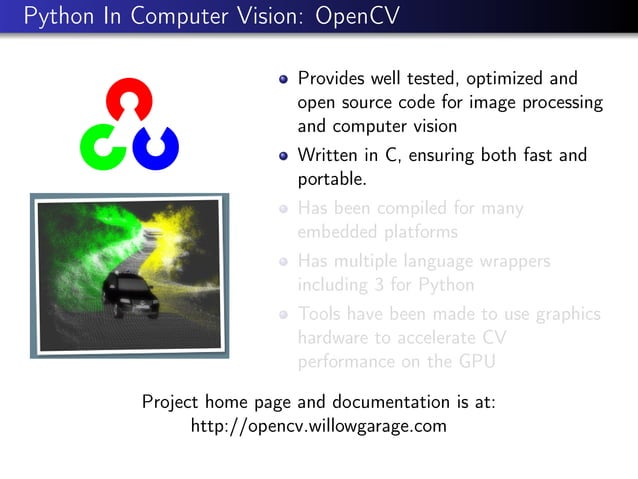 Python in Computer Vision | PDF | Web Development | Internet