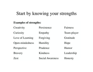 Maximizing your child's strengths | PPT