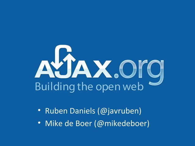Building real-time collaborative apps with Ajax.org Platform | PPT