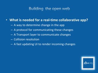 Building real-time collaborative apps with Ajax.org Platform | PPT