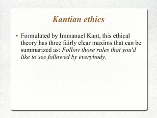 ICT Ethics: First bigger task | PDF