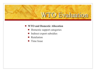 US Agriculture Subsidies | PPT | Agriculture | Industries