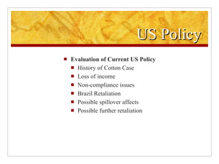US Agriculture Subsidies | PPT | Agriculture | Industries