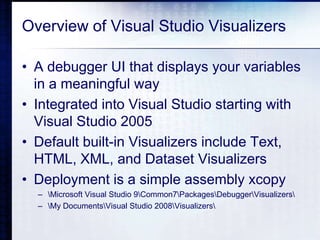 Visual Studio Visualizers | PPT