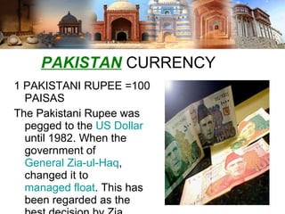 pakistan | PPT | Currencies | Economy