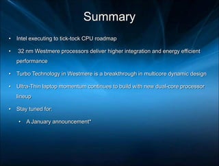 Intel Roadmap 2010 | PDF