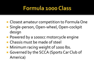 Formula 1000 Frame Design | PPTX