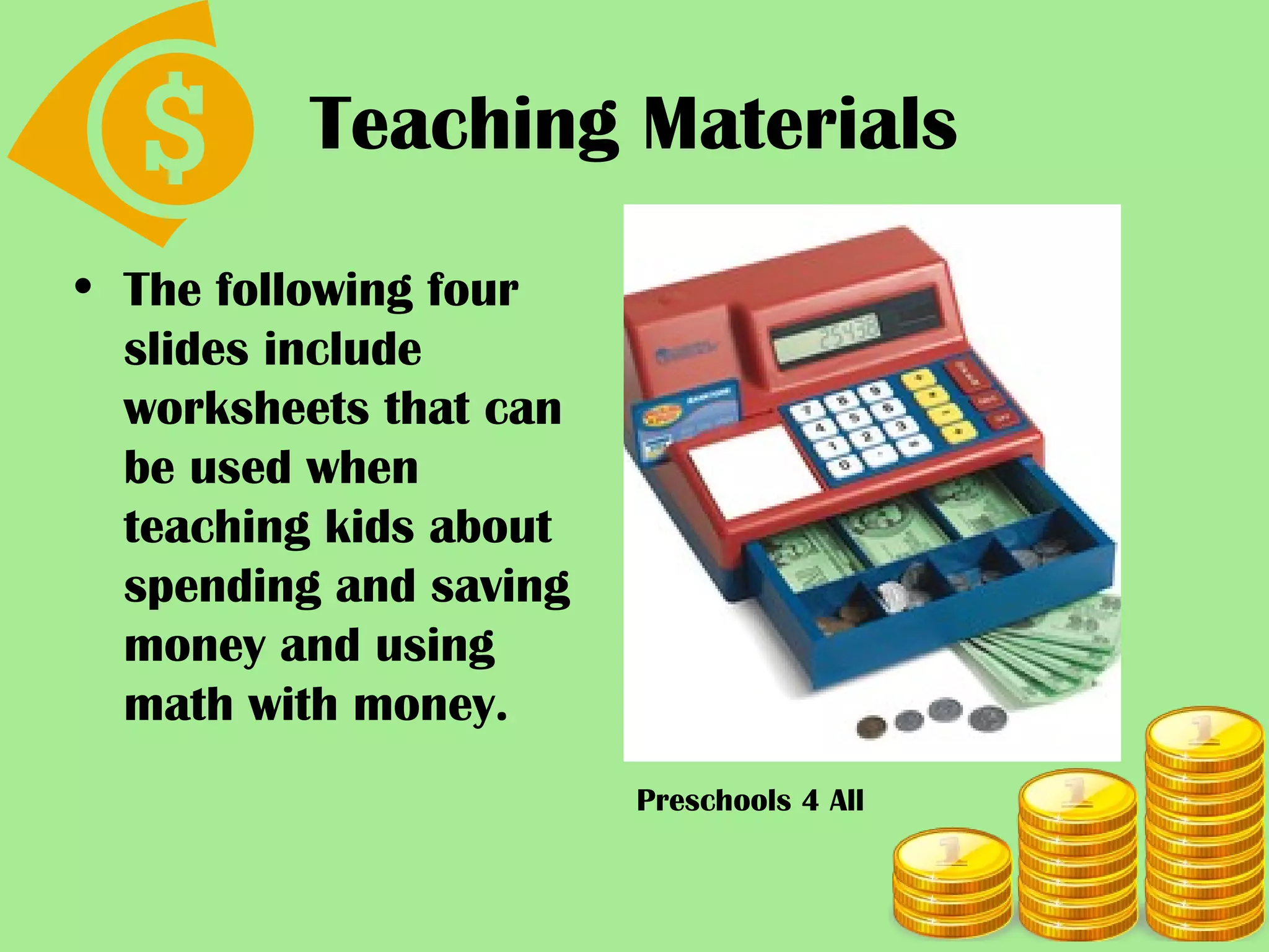 Teaching Money to Kids | PPT