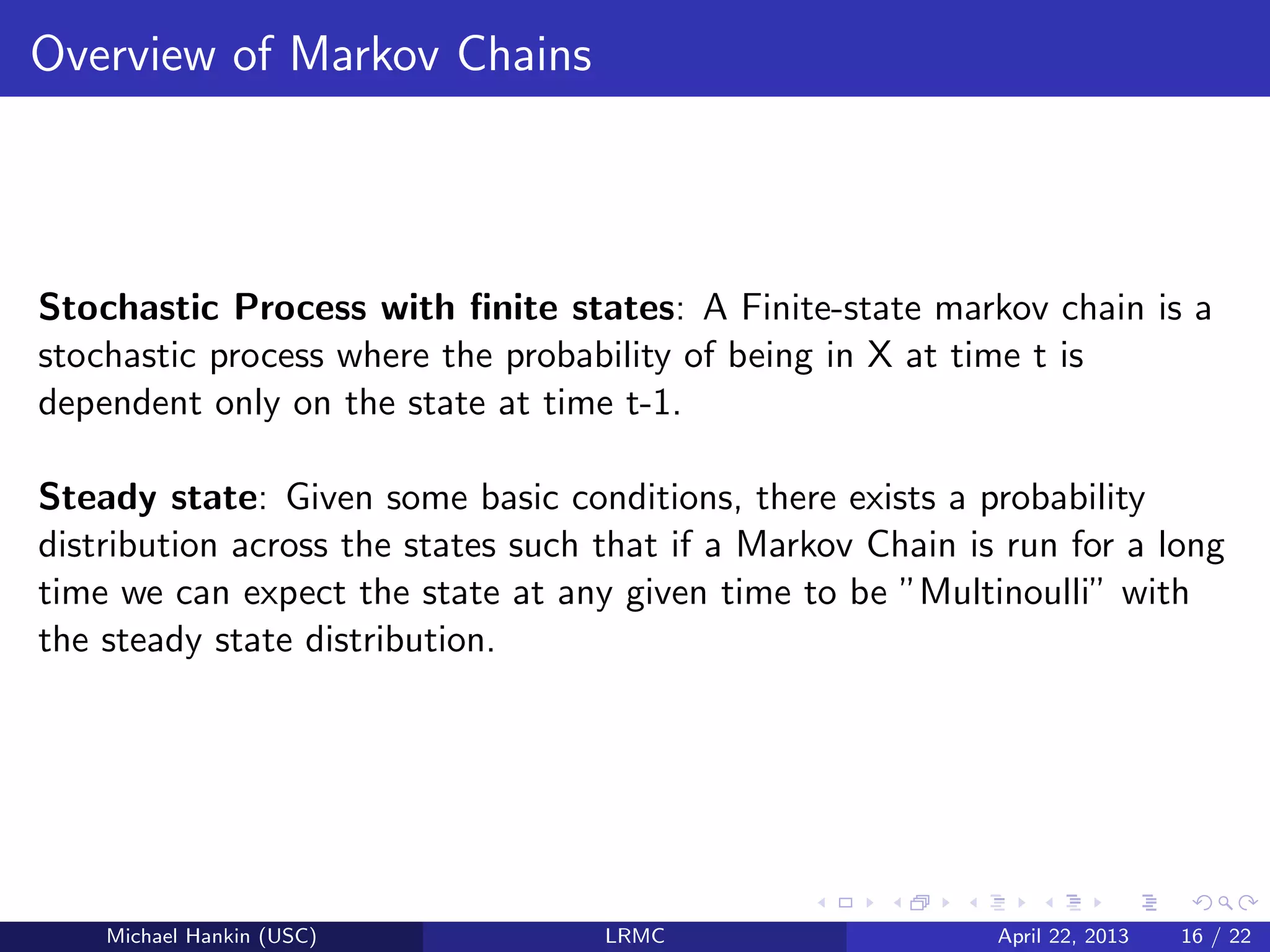 Logistic Regression/Markov Chain presentation | PDF | College ...