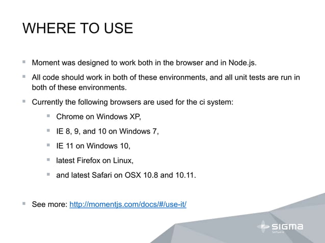 Moment.js overview | PPT