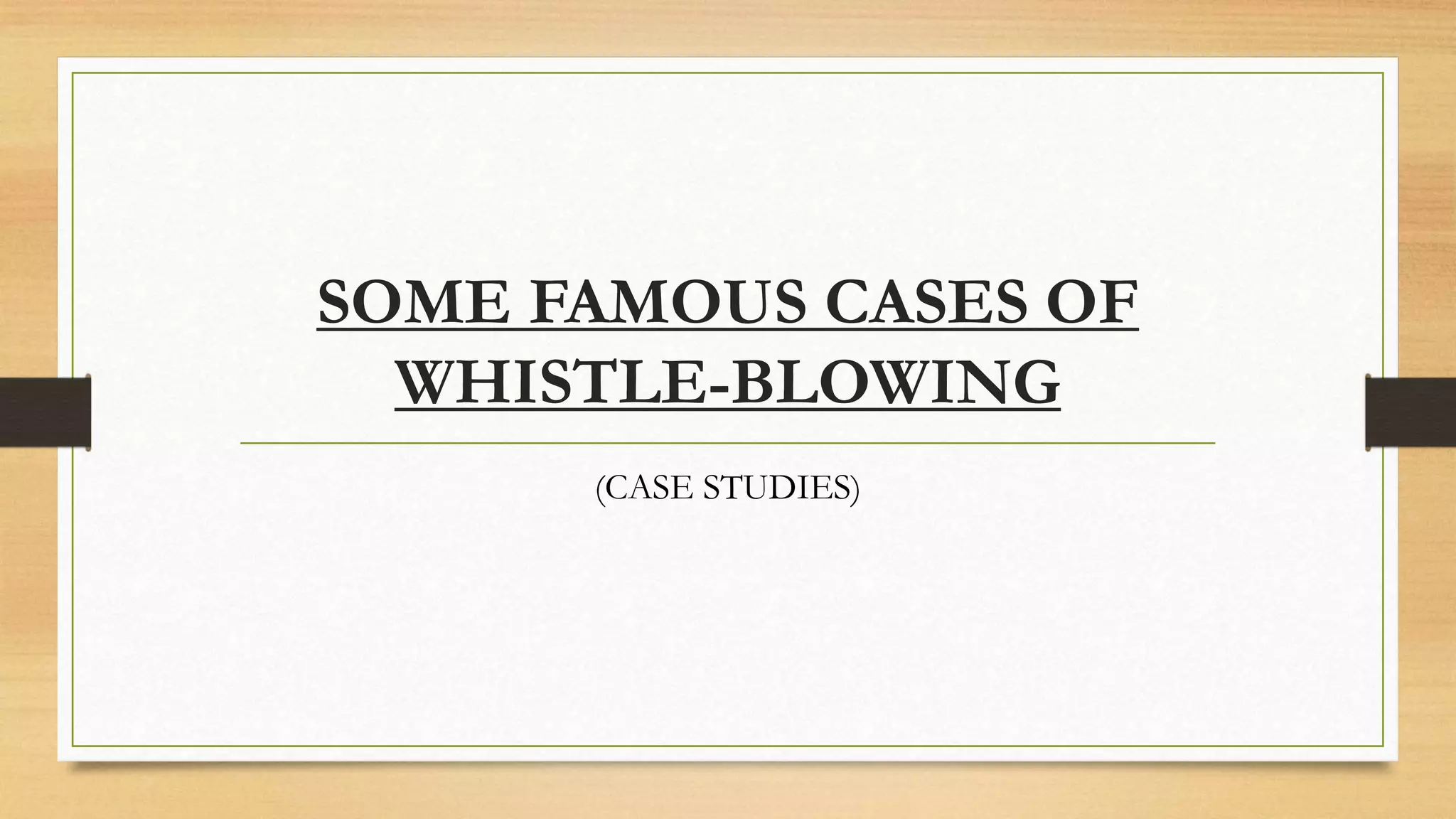 Whistleblowing - Mechanism and Policy | PPTX