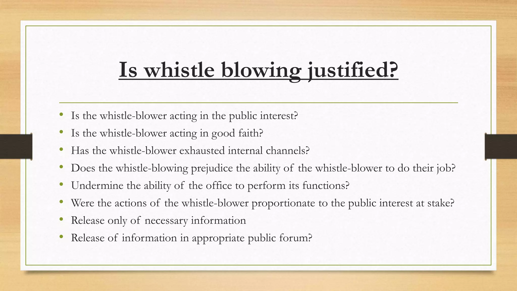 Whistleblowing - Mechanism and Policy | PPTX