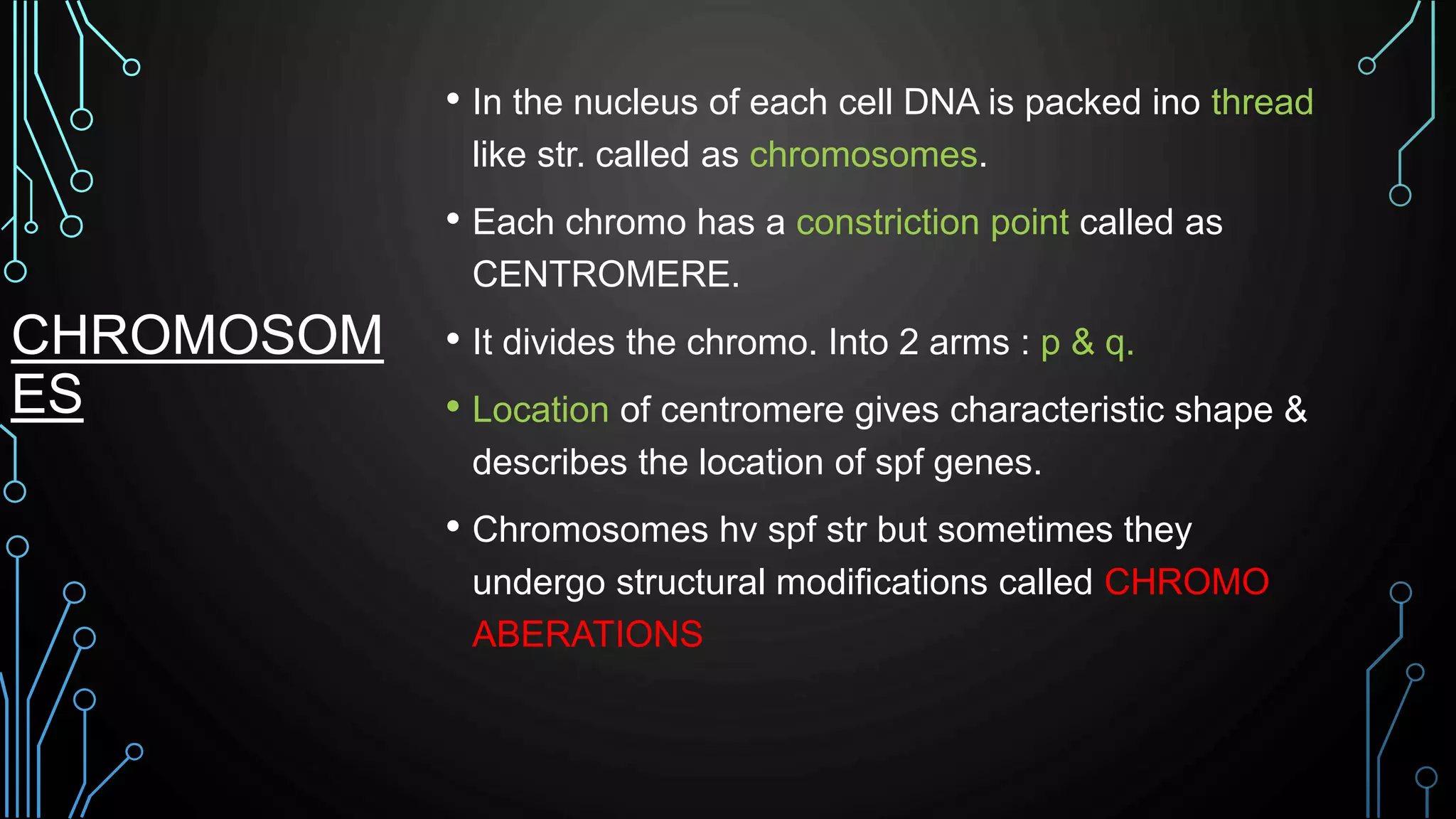 chromosomal aberrations and changes in the structure of chromosomes | PPTX