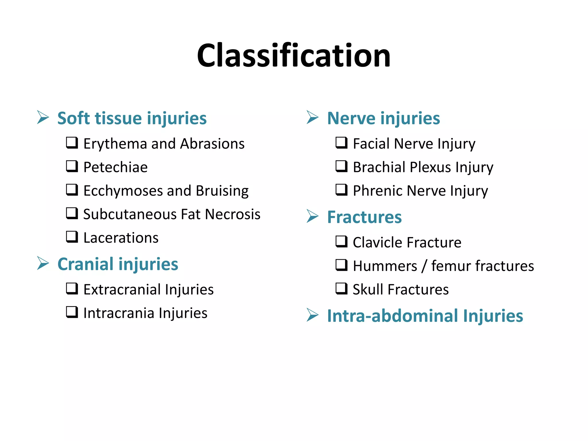 Birth Injuries | PPTX