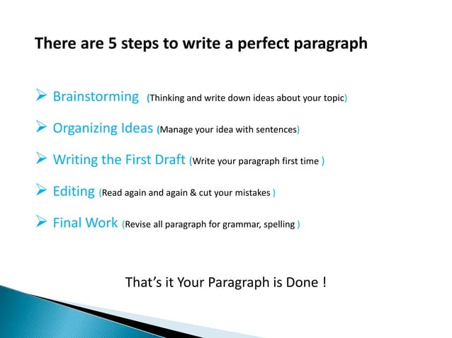 Paragraph Writting | PPT