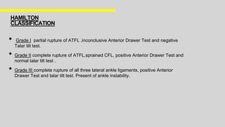 Lateral ankle sprain presentation, Details about LAS | PPTX