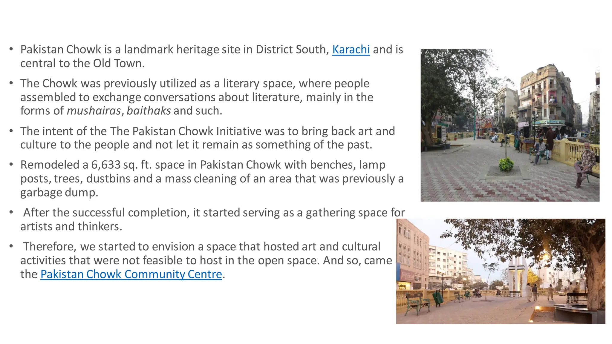 Pakistan Chowk in Pakistan, an example of community architecture | PDF