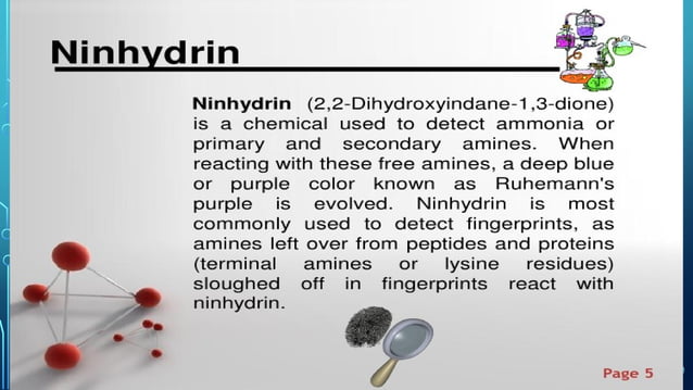 A presentation on the Ninhydrin Reactions | PPTX