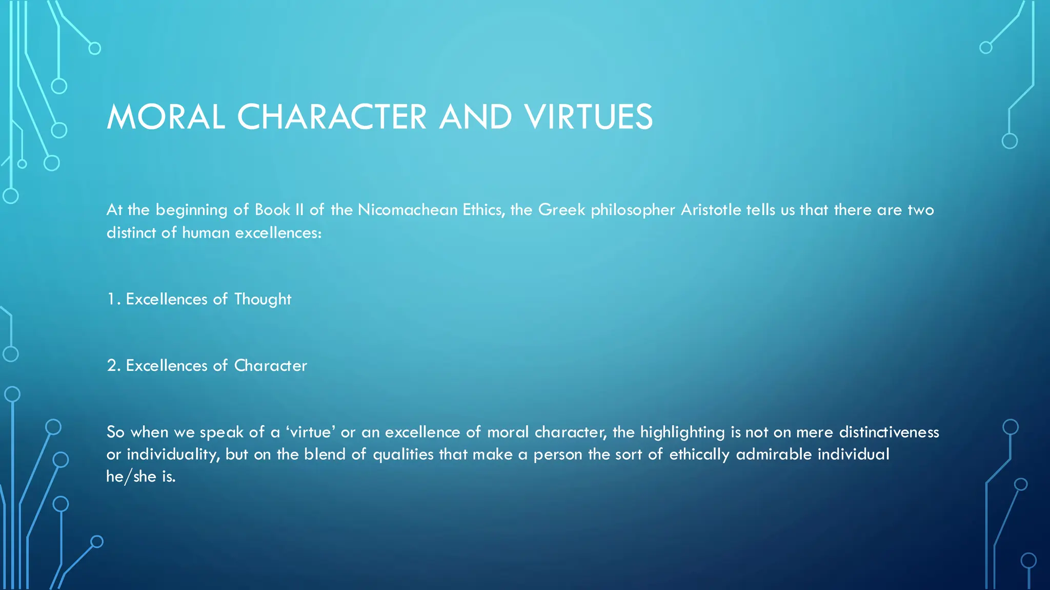 Presentation for Moral and Character Virtue | PDF
