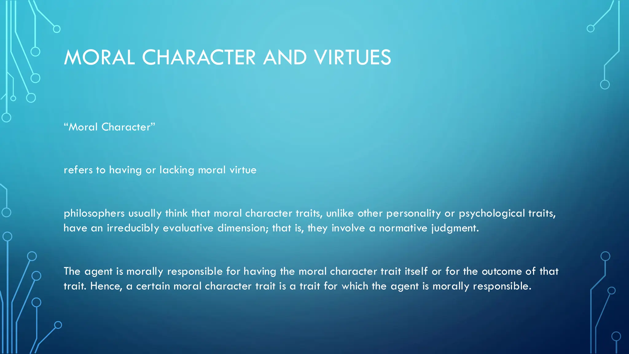 Presentation for Moral and Character Virtue | PDF