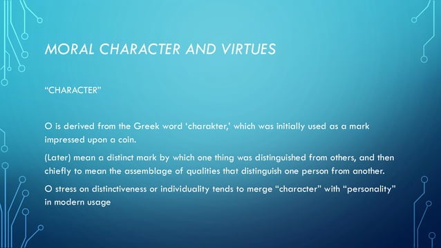 Presentation for Moral and Character Virtue | PDF