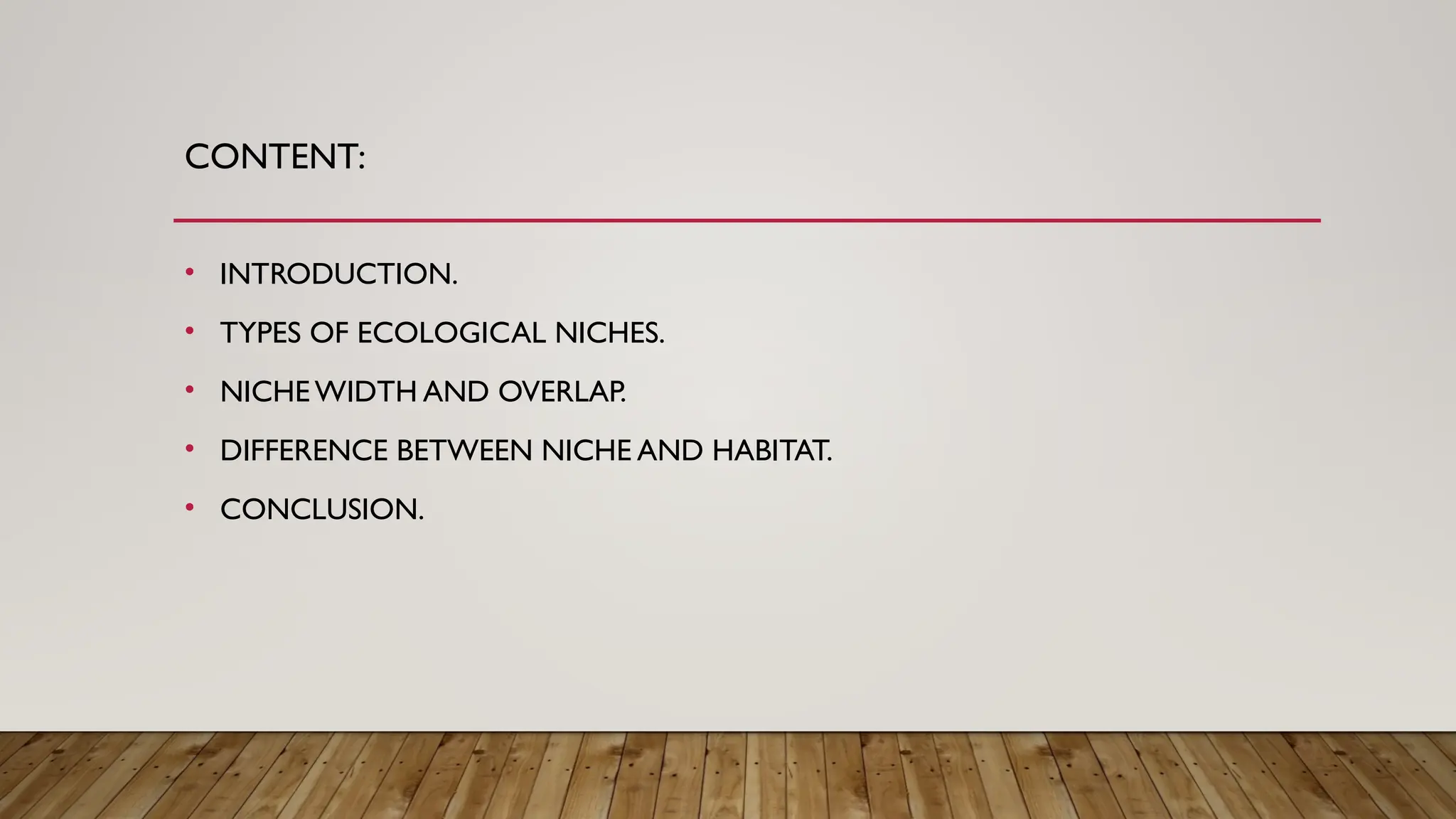 Ecological niche: niche width and overlap. | PPTX