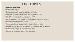 Ventilator associated pneumonia presentation | PPTX