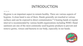 Formulation of herbal hand sanitizer using various herbal extract.pptx