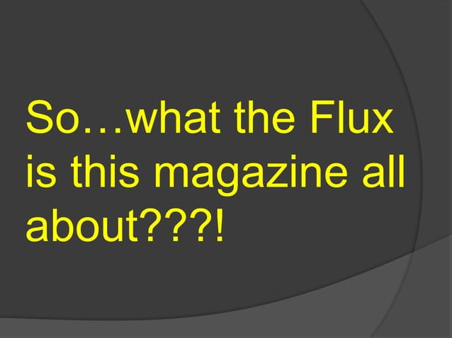 Flux Presentation | PPTX