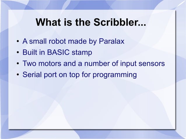 Myro and OpenCV | PPT