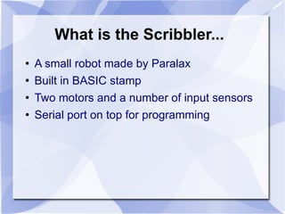 Myro and OpenCV | PPT