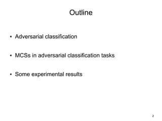 Multiple Classifier Systems under attack | PDF | Email | Internet