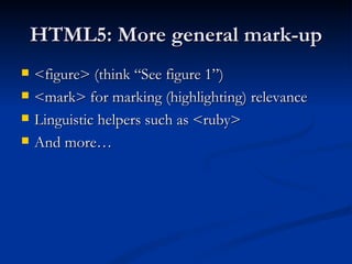 PHP6 and HTML5 | PPT