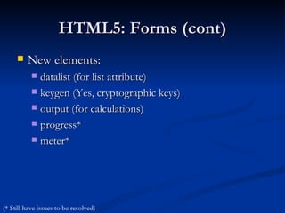 PHP6 and HTML5 | PPT