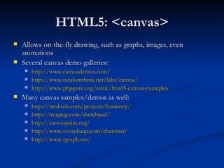 PHP6 and HTML5 | PPT