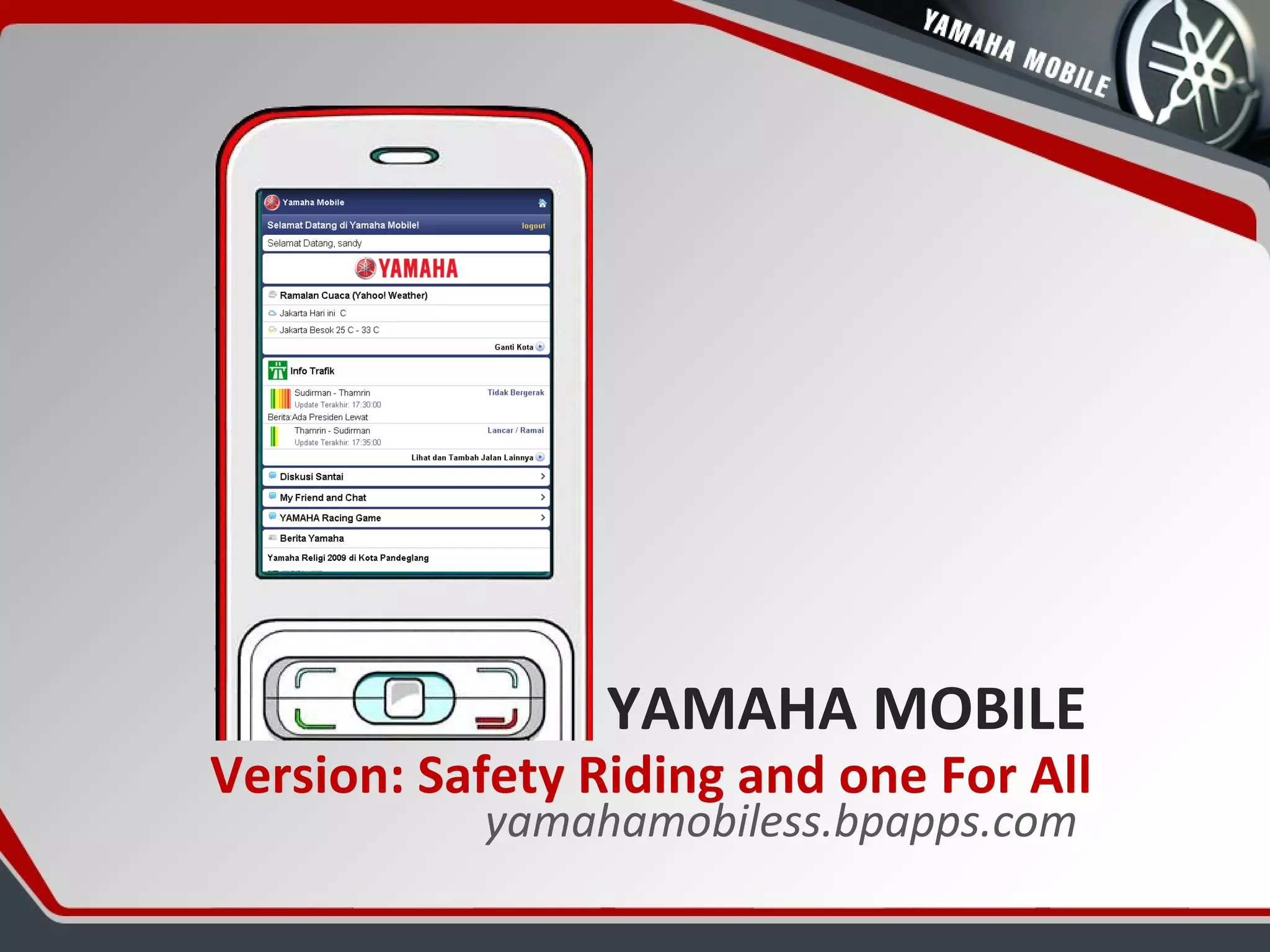 YAMAHA Wapsite powered by Yahoo Blueprint | PPT