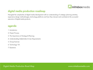 Digital Media Production Roadmap | PPT